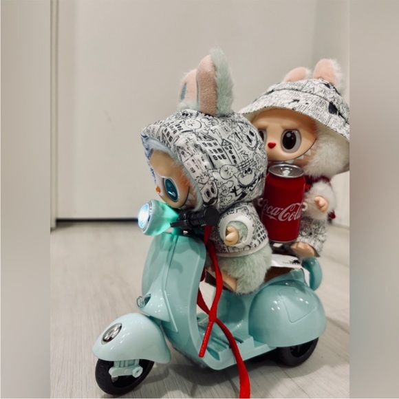 Toys | Labubu Blue Vespastyle Moped Scooter Toy Fits Pop Mart Figures ...